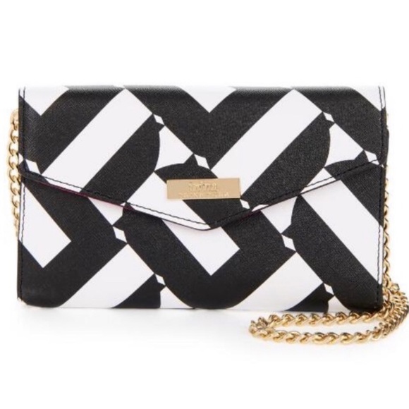 Trina Turk | Bags | Nwt Trina Turk Trifold Crossbody Chain Geo Wallet ...